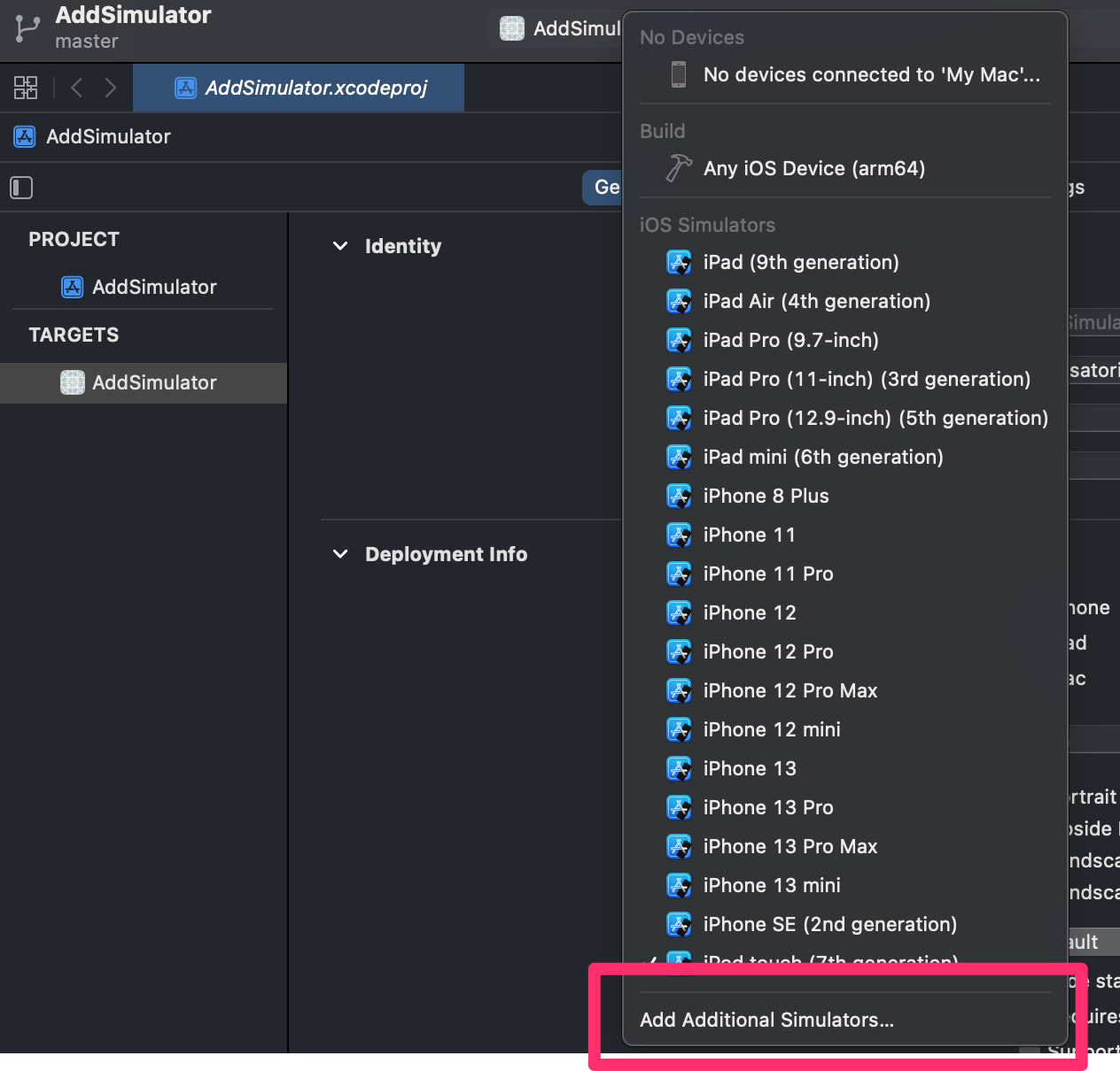 【Xcode/Swift】異なるOS、機種のシミュレーターを追加する方法 - iOS-Docs