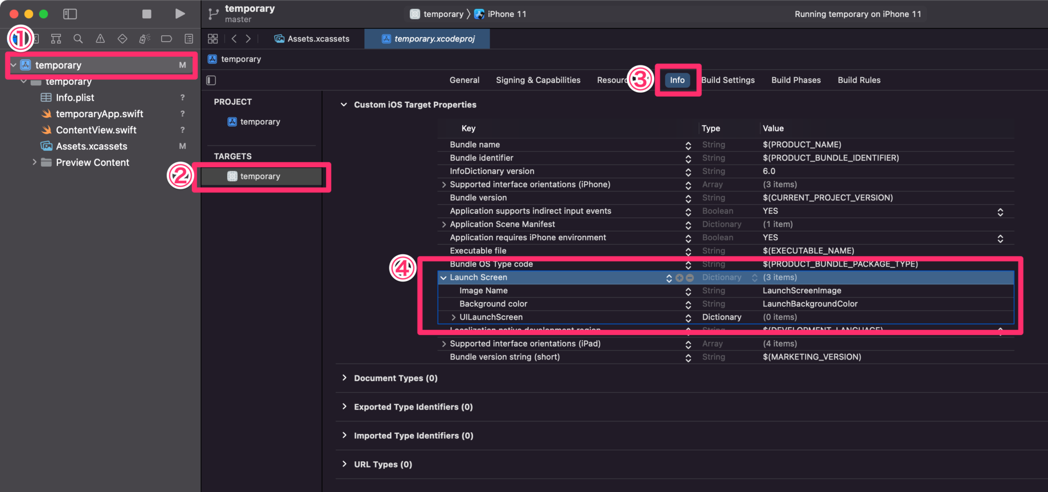【SwiftUI】Info.plistを使ってLaunchScreenを実装する方法 - iOS-Docs